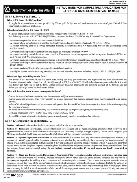 Va Form 10 10ec 2005 Fill Out And Sign Online Dochub