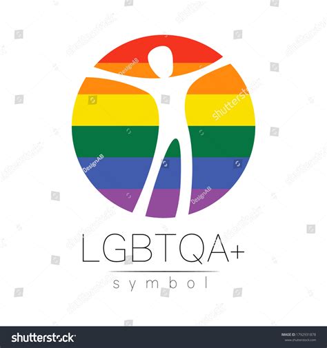 Símbolo Del Logo Del Vector Lgbtqa Vector De Stock Libre De Regalías