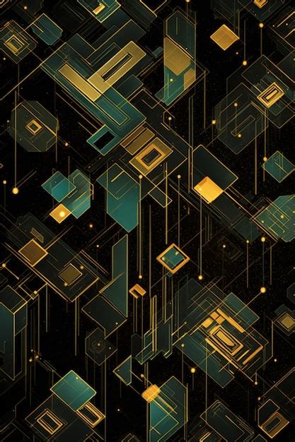 Premium AI Image Abstract Technological Background Circuit Board