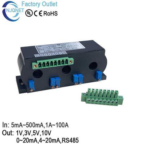 3 Phase Current Sensor Qn3db1 Ac 50ma 100ma 500ma 1a 5a 10a 20a 50a 100a Dc 4 20ma 10v 5v