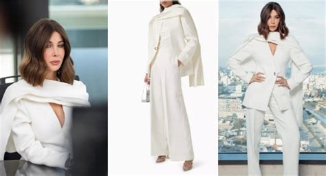 شرطةالموضة نانسي عجرم ببدلة أنيقة في كليب طول عمري نجمة سعرها