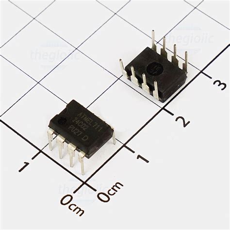 At24c02n Ic Eeprom 2kbit 8 Dip Giao Tiếp I2c
