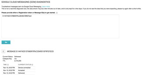 Android Checking Status Of Gcm Message Stack Overflow