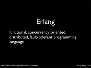 Erlang On Nitro PPT