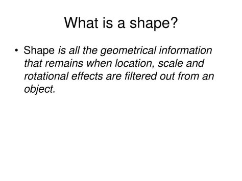 Ppt Statistical Shape Analysis Powerpoint Presentation Free Download