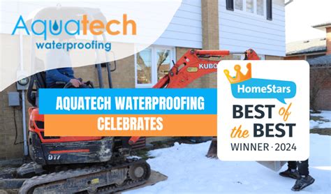 Aquatech Waterproofing Celebrates Winning Homestars “best Of” Award 2024
