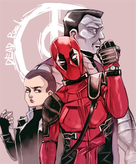 Deadpool Colossus And Negasonic Teenage Warhead Marvel And 3 More Drawn By Nishimatsuya