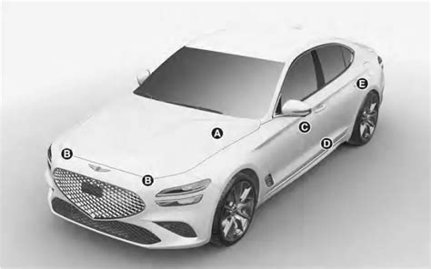 2025 제네시스 G70 에어백 충돌 센서 사용자 가이드 자동차 사용자 가이드