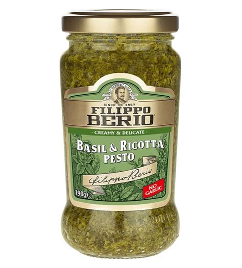 Соус Filippo Berio Песто с базиликом и рикоттой, 190 г купить на OZON ...