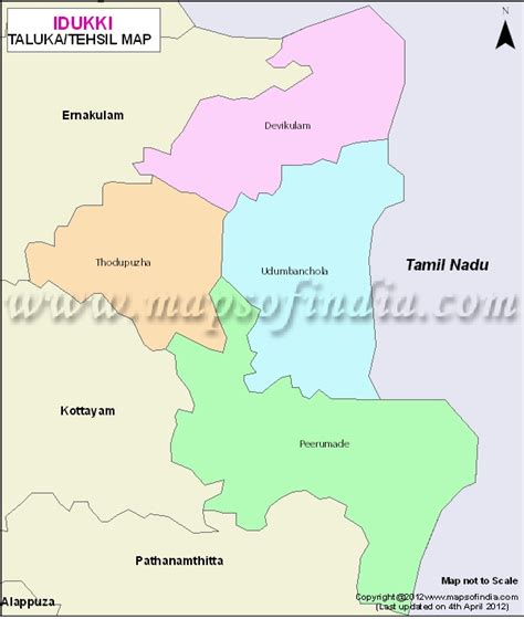 Idukki Tehsil Map