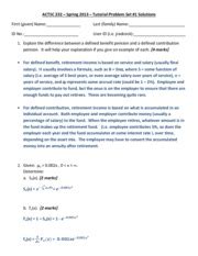 Problem Set Solutions ACTSC Spring Tutorial Problem Set Solutions First Given
