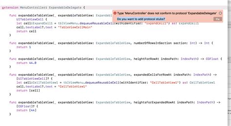 Xcode Is Showing Error Do You Want To Add Protocol Stubs In Swift Again And Again Stack Overflow