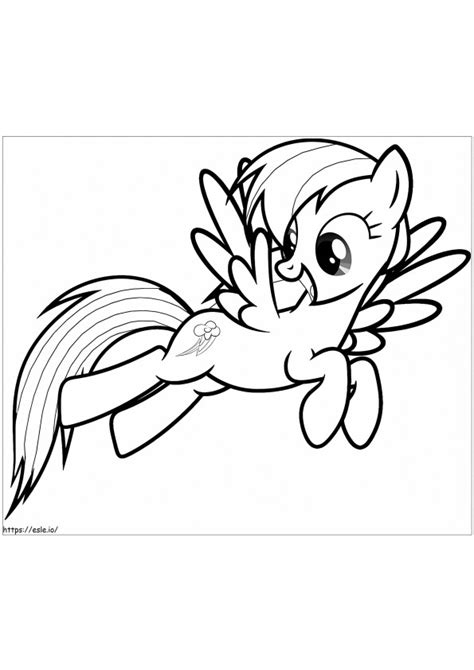 Naughty Rainbow Dash Coloring Page