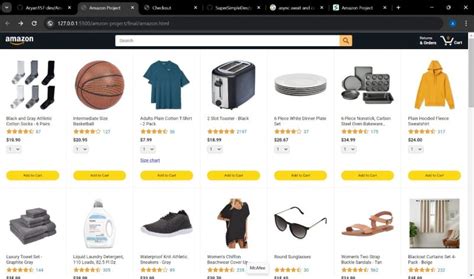 aryan verma on linkedin created a simple and interactive amazon frontend