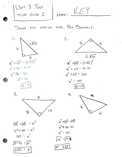 Unit Study Guide Answer Key Studocu