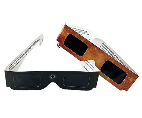 Ce Iso Certification Solar Eclipse Observation Paper Glasses