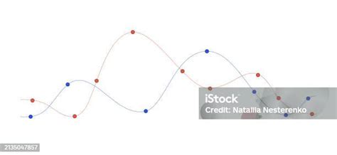 Graph Trends Waveform 2d Linear Cartoon Object Stock Illustration Download Image Now