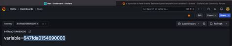 Grafana 115 Templates Variable Transferred But Not Recognised By Other Dashboard Grafana