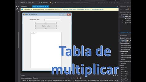 Tablas De Multiplicar Visual Basic At Dan Samples Blog