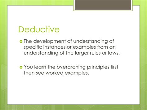 Deductive Teaching Models Ppt Download Deductive Teaching Models Ppt Download