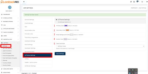 Larabck A Guide On Configuring Uitheme Settings Enactsoft