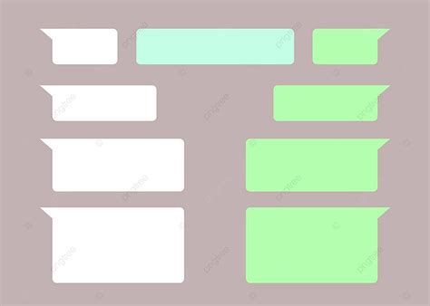 Template For An Empty Chat Text Box With Vector Dialog Interface And