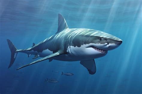 Premium Photo Great White Shark Carcharodon Carcharias