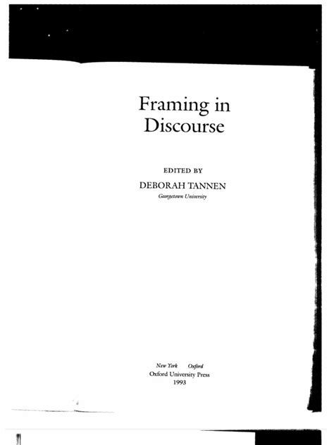 Pdf Intro To Framing And Discourse Dokumen Tips