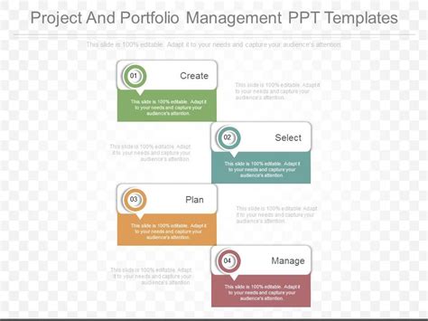 Project And Portfolio Management Ppt Templates