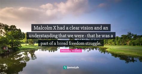 Malcolm X Had A Clear Vision And An Understanding That We Were That