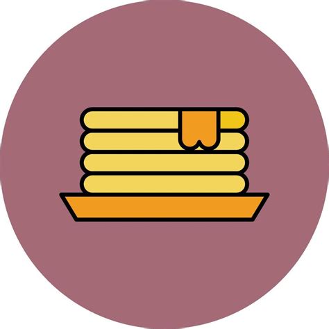 Pancake Line Filled Multicolour Circle Icon 37771370 Vector Art At Vecteezy