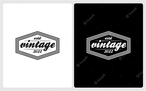 디자인 빈티지 클래식 프리미엄 벡터