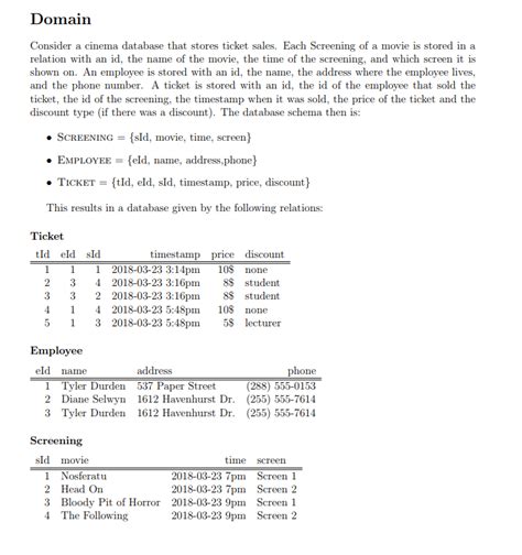 Solved Question 5 Write The Query From Task 4 In Relational