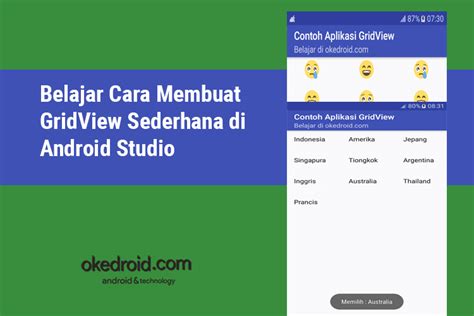 Belajar Cara Menciptakan Gridview Sederhana Di Android Studio Java