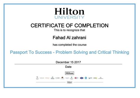 Fahad Alzahrani On Linkedin Thank You Hilton