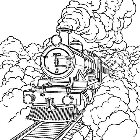 Best Steam Train Coloring Pages Free Printable Pdf