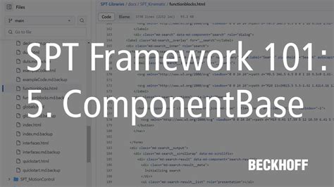 Componentbase Spt Framework 101 Part 5 Youtube