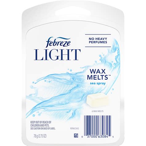Febreze Light Odor Eliminating Wax Melts Air Freshener Sea Spray Scent