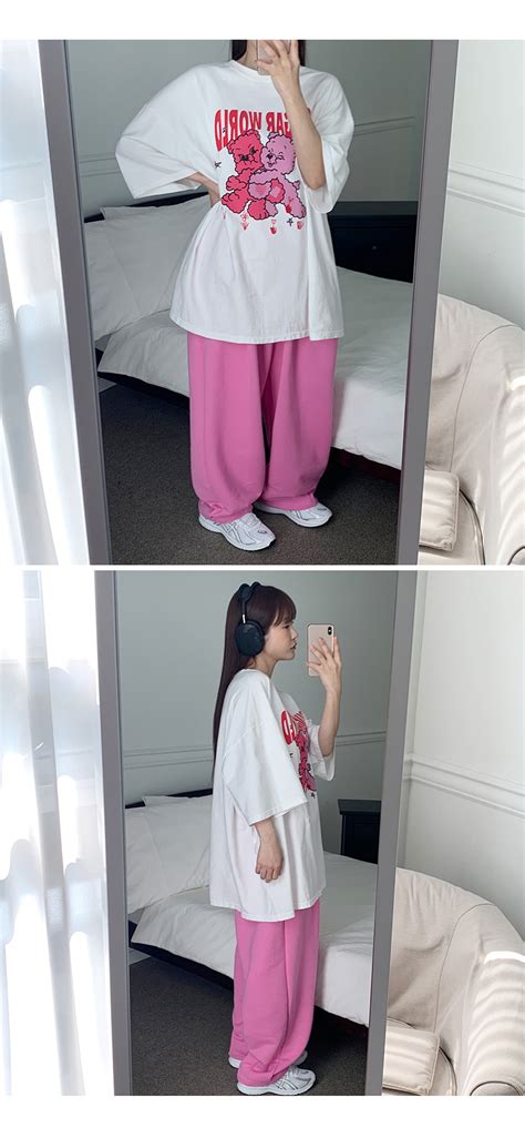 5xl 빅사이즈 남녀공용 고퀄리티 오버핏 77 88 신상 슈가 베어 피그먼트 박시핏 반팔 티셔츠 T [무료배송]