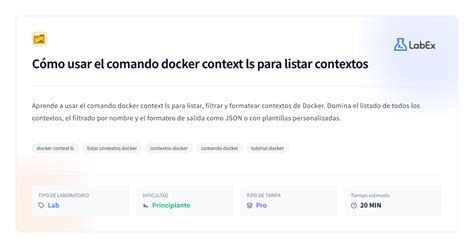 Cómo Usar El Comando Docker Context Ls Para Listar Contextos Labex