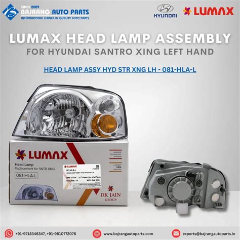 Hyundai Santro Xing Lumax Head Lamp 081hlal At ₹ 1714 Piece In New Delhi Id 2853601079497