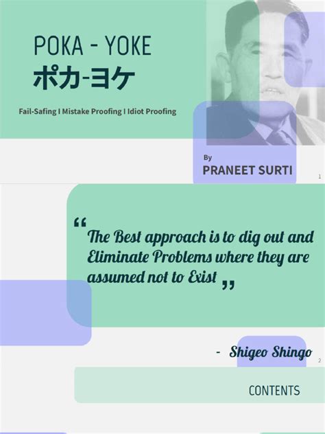 Poka Yoke Sharing Document Pdf