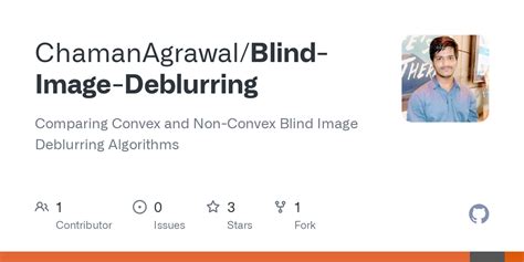Github Chamanagrawalblind Image Deblurring Comparing Convex And Non Convex Blind Image