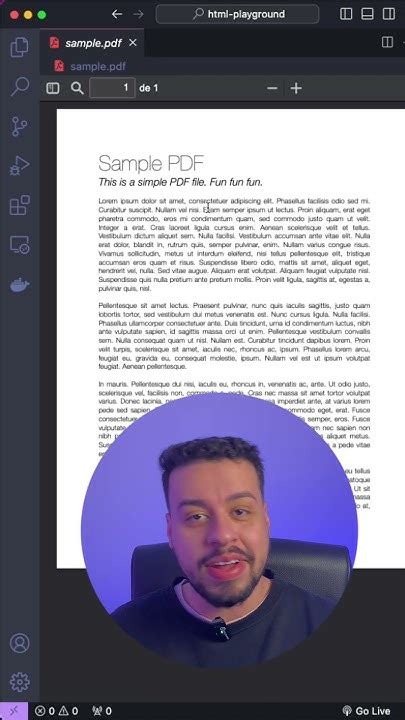 Como Visualizar Pdf Dentro Do Vs Code👨‍💻 Programação Codingbr Vscode Programador