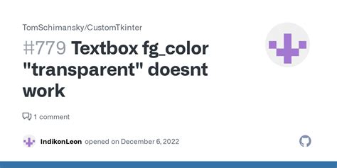 Textbox Fg Color Transparent Doesnt Work Issue 779 TomSchimansky