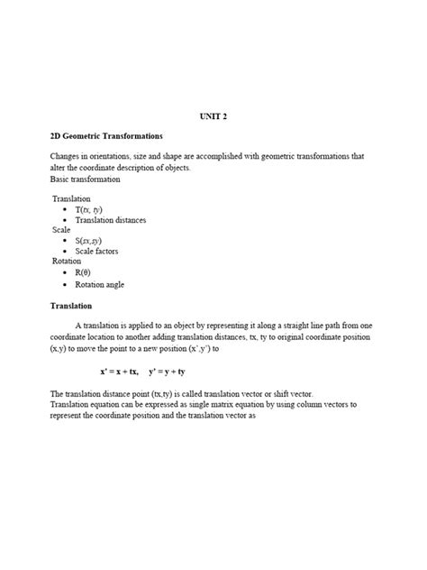 Unit 2 Pdf Cartesian Coordinate System 2 D Computer Graphics