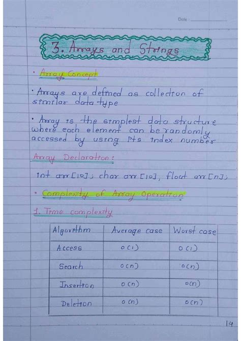 Dsa Handwritten Notes Topperworld