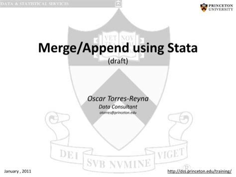 merge append using stata data and statistical services