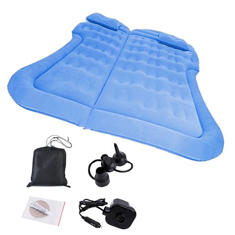 트렁크용 팽창식 자동차 매트리스 팽창식 두꺼운 자동차 에어 베드 에어 펌프 포함 휴대용 수면 패드 매트리스 Aliexpress