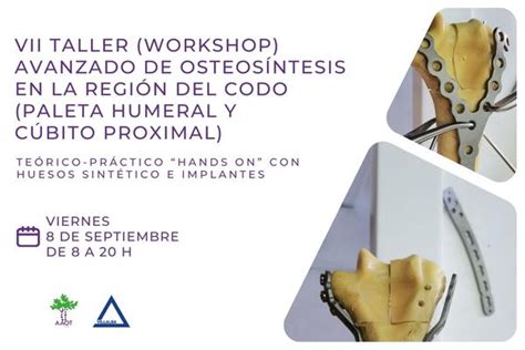 Vii Taller Workshop Avanzado De OsteosÍntesis En La RegiÓn Del Codo Paleta Humeral Y CÚbito